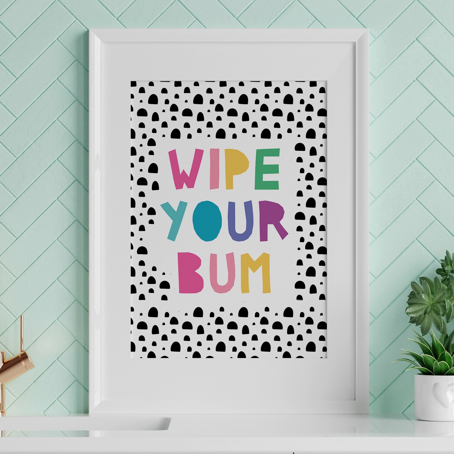 Wipe Your Bum, Bathroom Printable, Boys Bathroom Wall Art, Bathroom ...