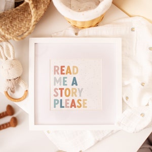 Read Me A Story Please Printable, Let's Read Print, Let's Read Sign ...