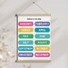 Rainbow Months of the Year Poster, Playroom Educational Poster, Rainbow ...