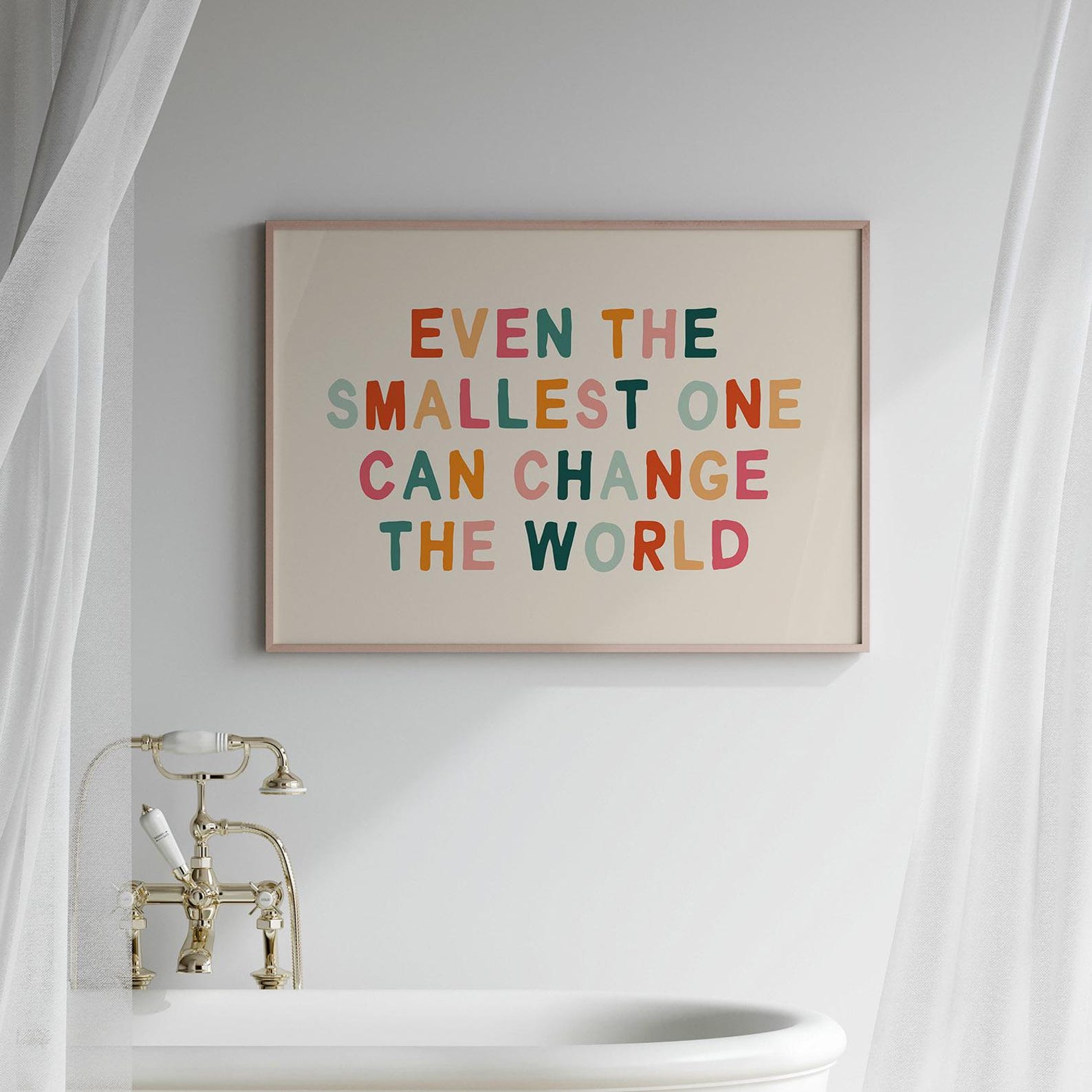 Even the Smallest One Can Change the World Printable Wall Art, Boho ...