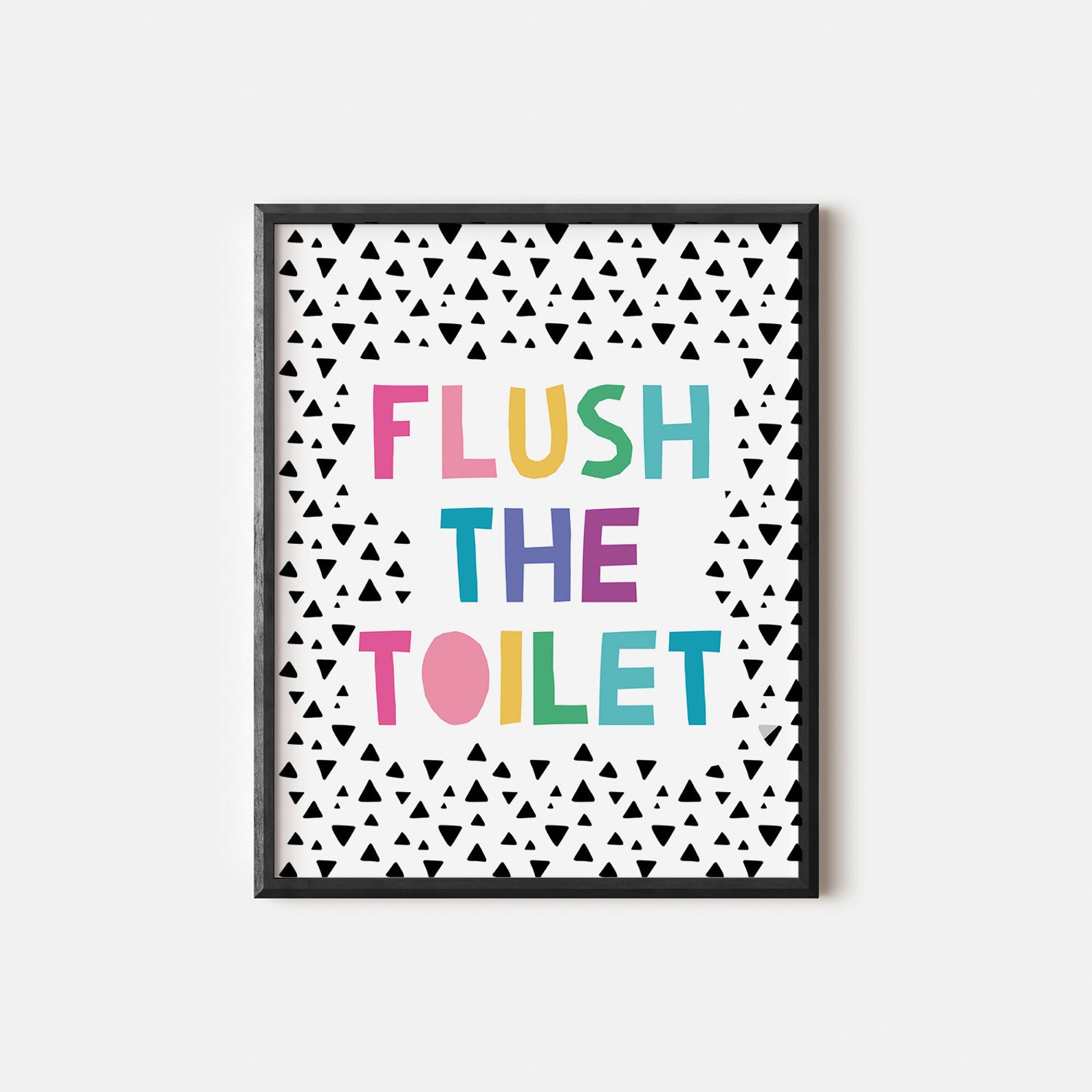 Flush the Toilet, Nursery Bathroom Decor Kids Bathroom Art Printable ...