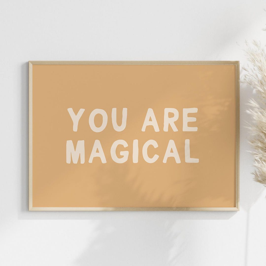 You Are Magical Vintage Nursery Quote Art, Empowering Nursery Wall ...