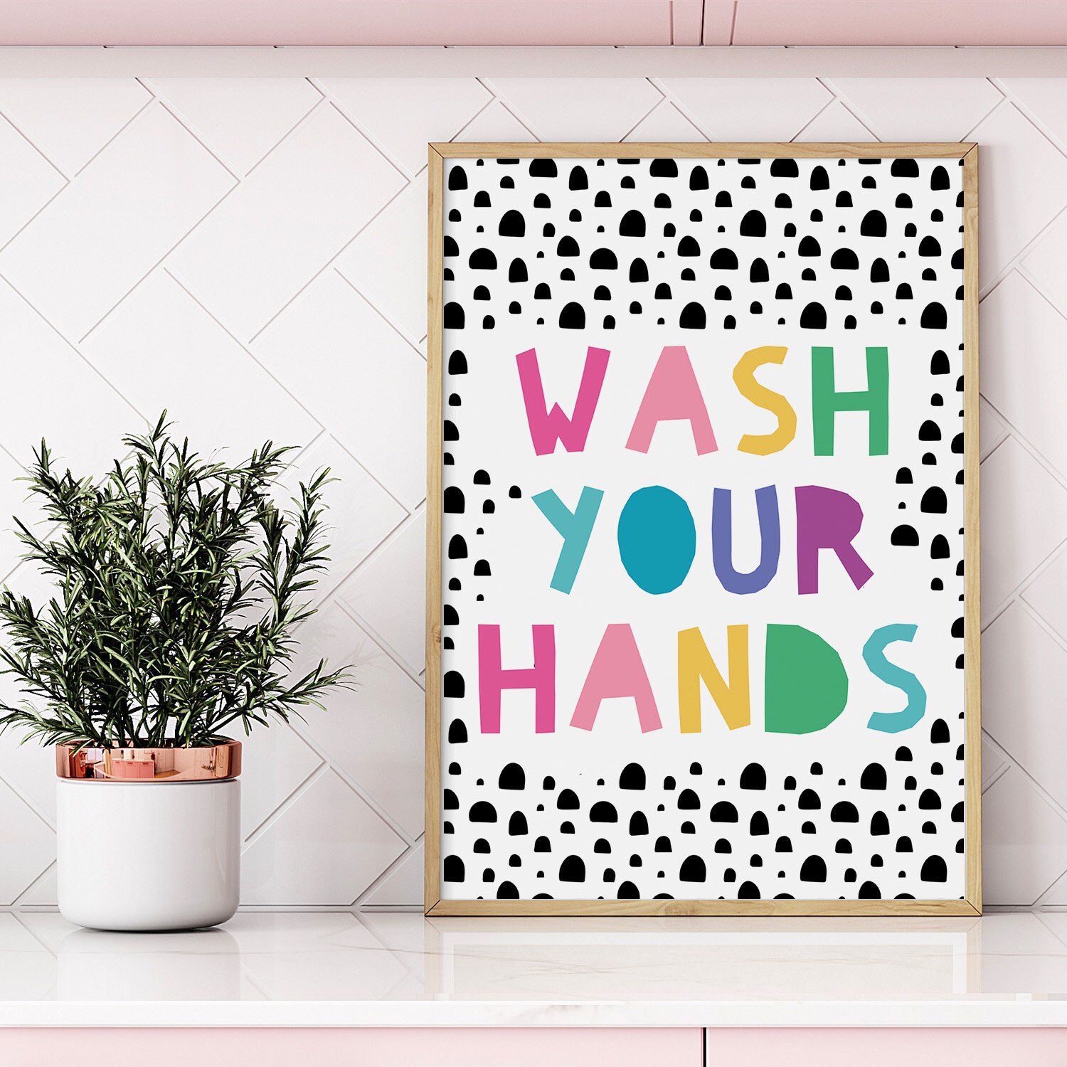 Wash Your Hands Print, Kids Bathroom Poster, Printable Wall Art ...
