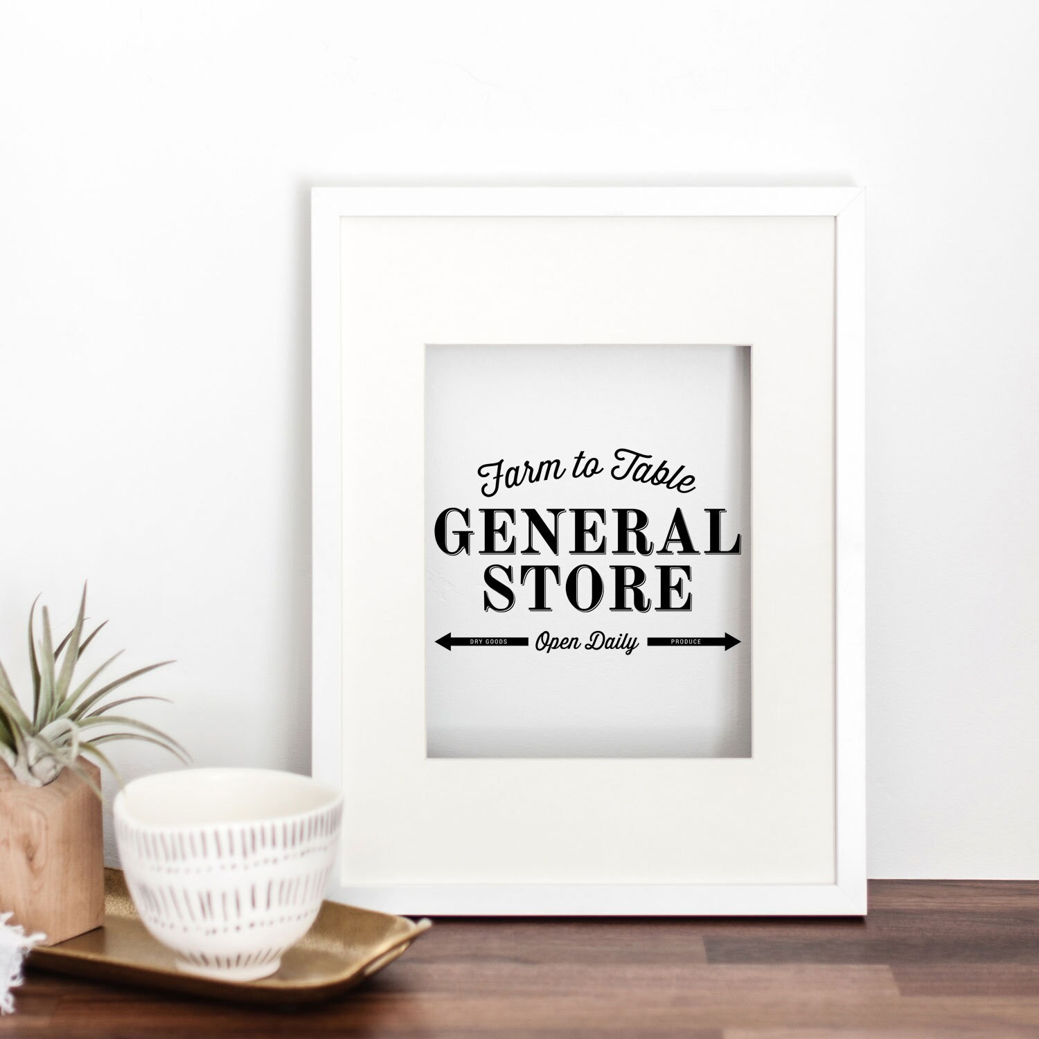 Farm to Table General Store Printable Wall Art for Modern Farmhouse ...