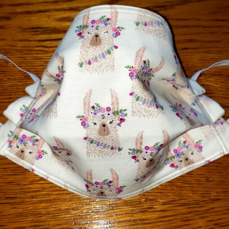 Llama Face Mask - Etsy