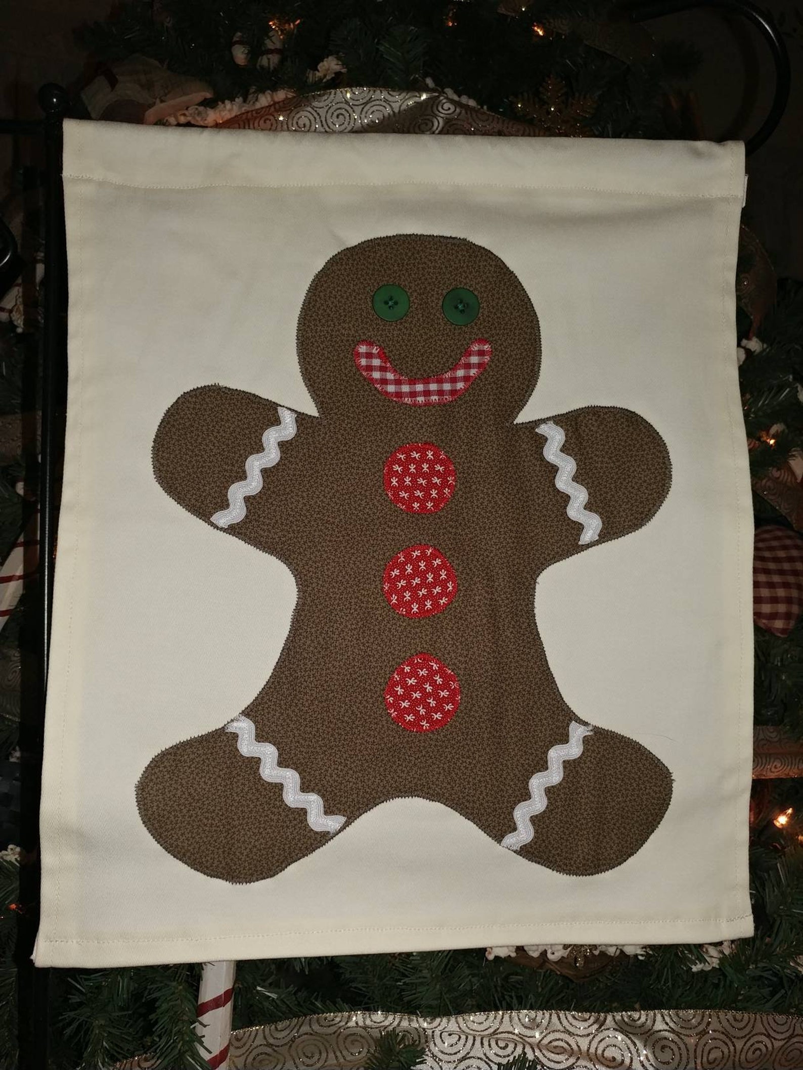 Gingerbread Man Garden Flag - Etsy