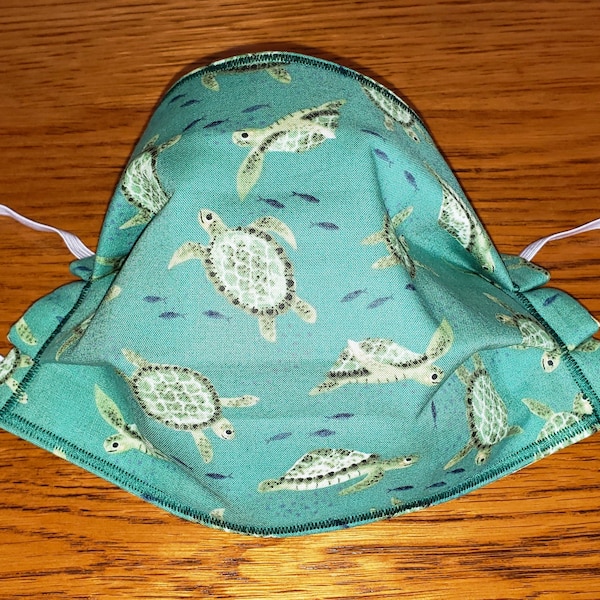 Sea Turtle Face Mask - Etsy