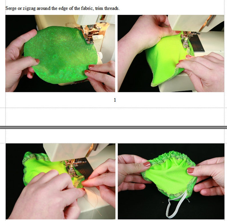 Synchro Swim Bun Cover and Headpiece Sewing Tutorial DIGITAL DOWNLOAD ...