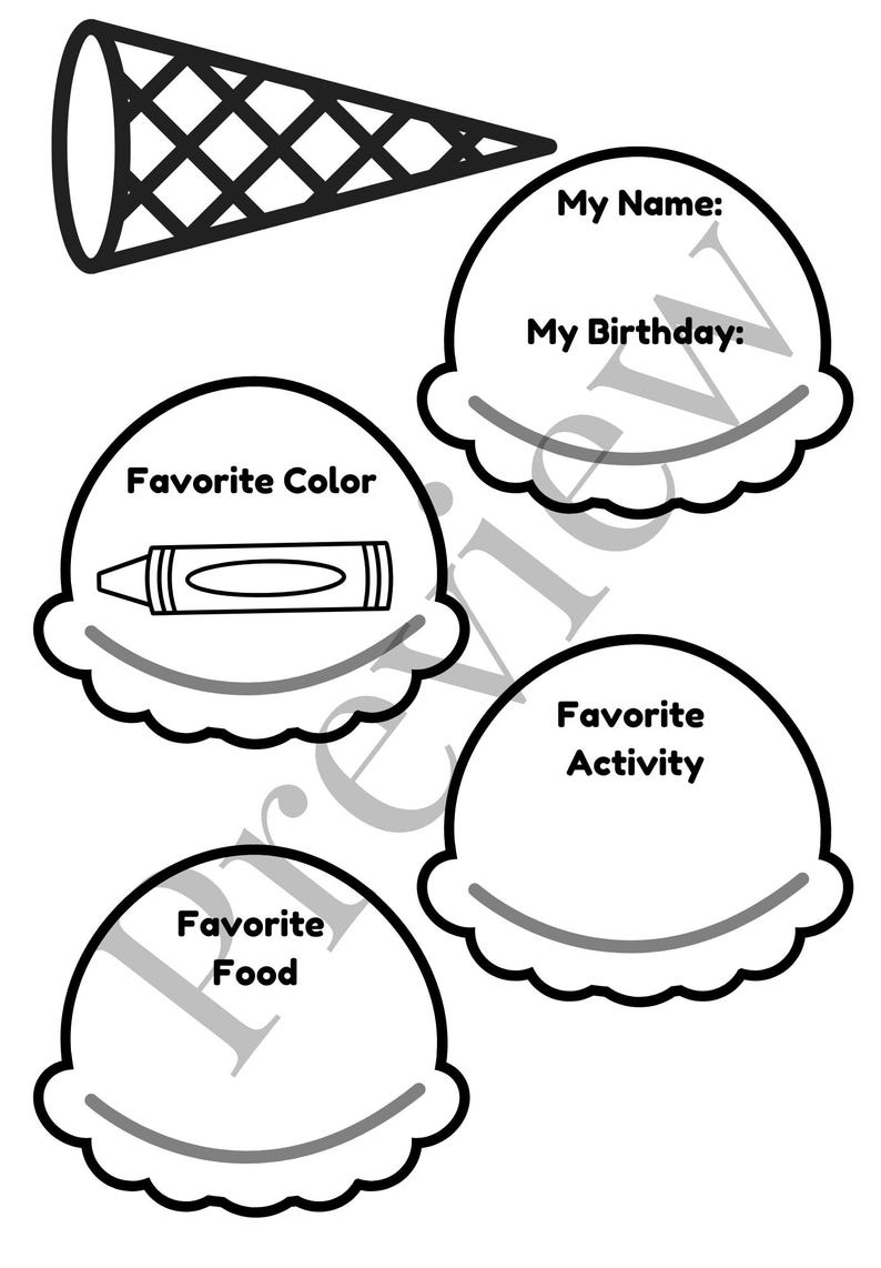 Here's the Scoop Coloring Activity - Etsy