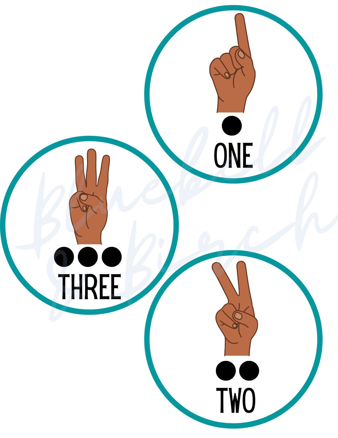 Multicultural Hand Counting 1-10 - Etsy