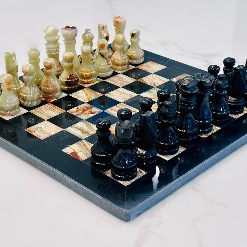 Stone Chess Set - Etsy