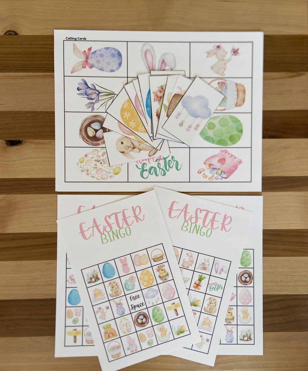 Printable Non-religious Easter Bingo Game for School, Home, Church - Etsy