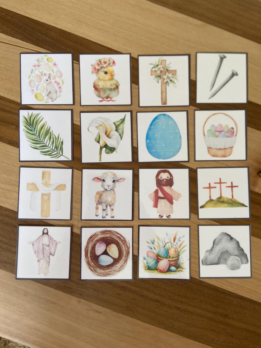 Printable Religious Easter Memory Match Game for Home, Family, Church ...