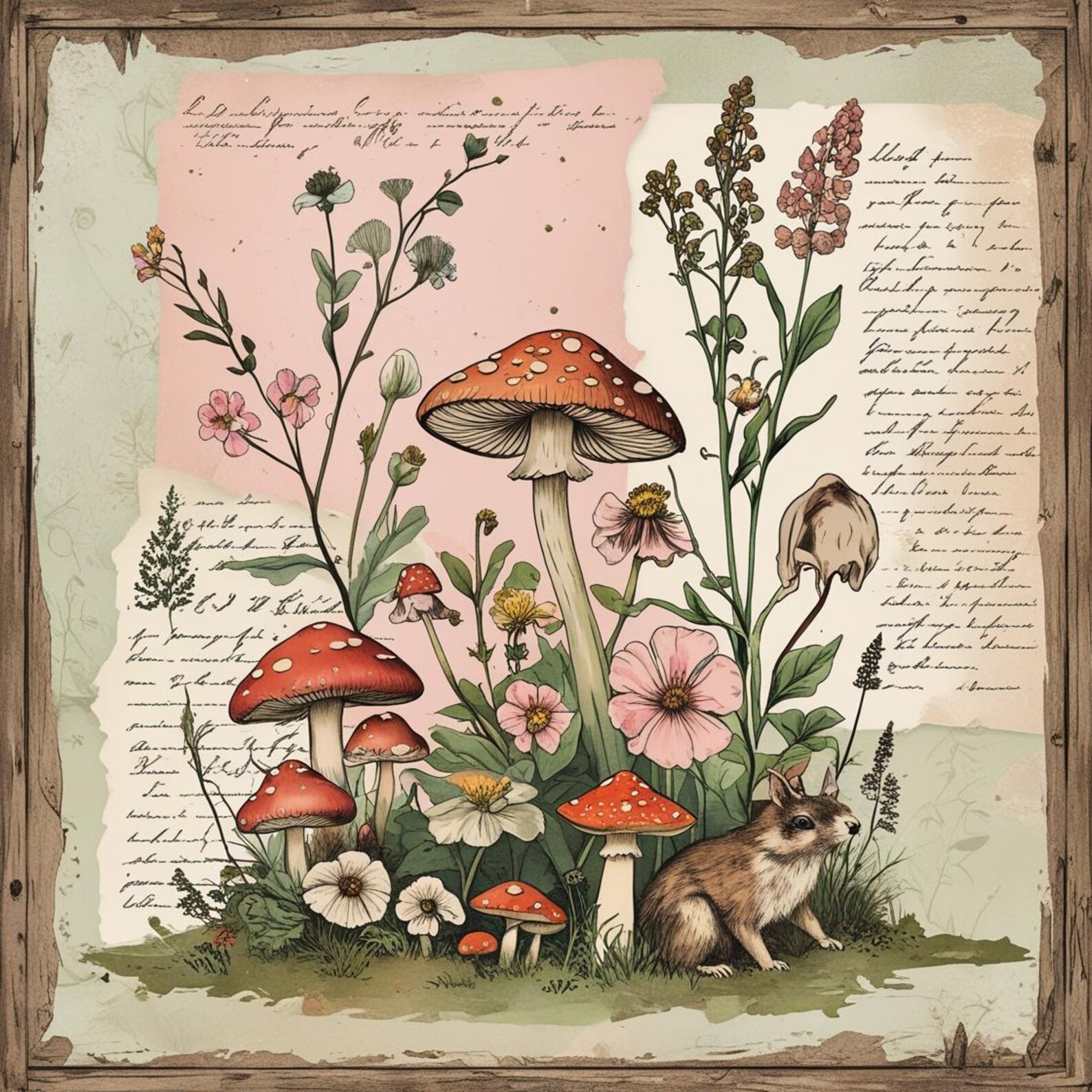 Cottage Core Digital Scrapbook Kit - Etsy