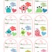 Monster Valentine's Day Printable Tags - Etsy