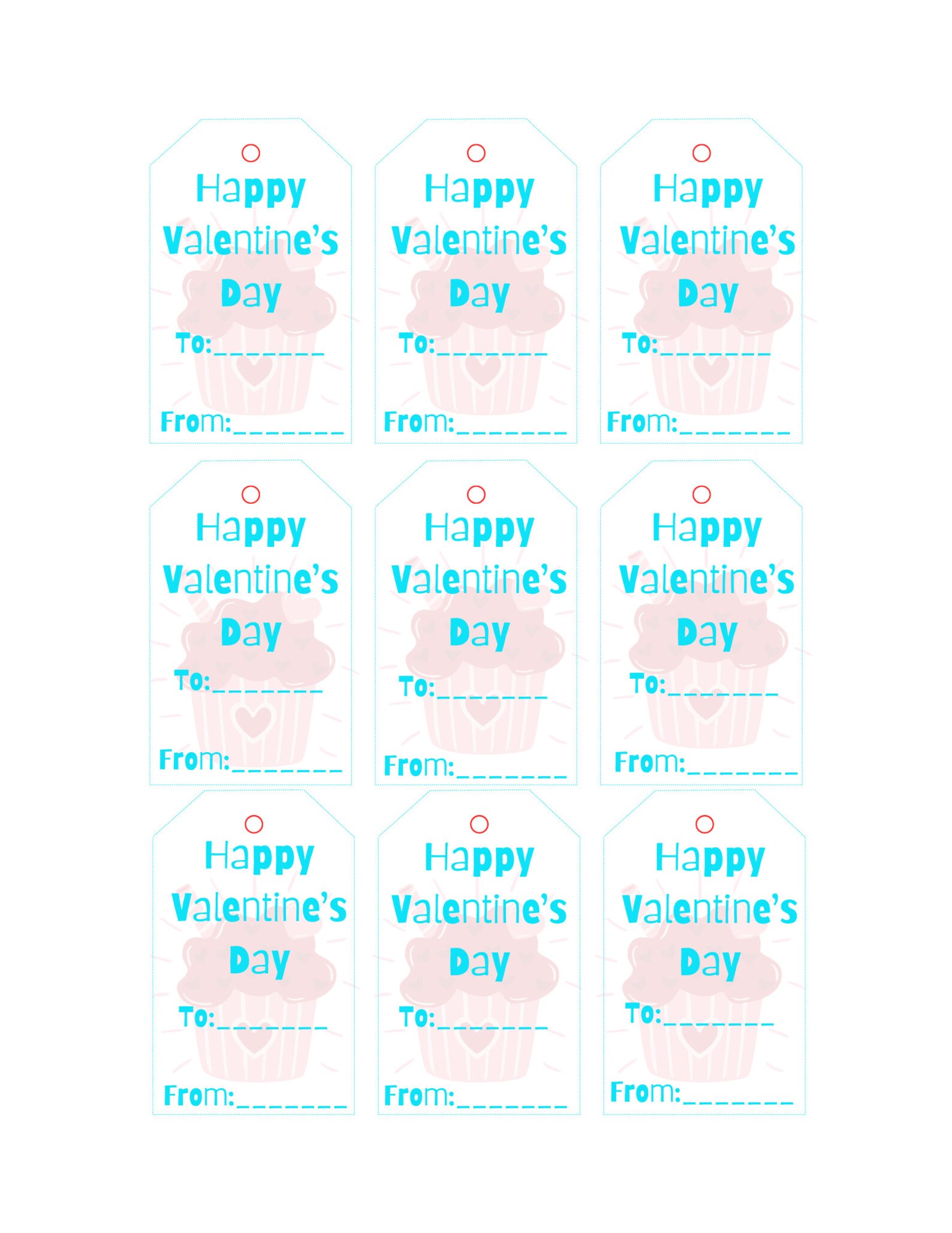 Printable Valentine's Day Gift Tags, Instant Download - Etsy