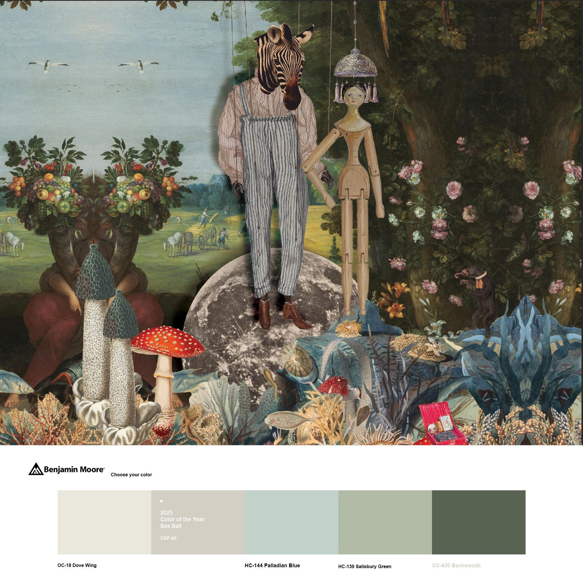 Puppets Collage Wallpaper: Peel & Stick Fairy Tale Wall Mural #W5 - Etsy