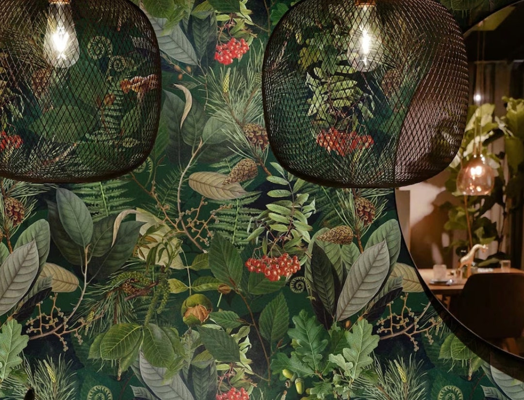 FOREST RICHES Wallpaper Custom Size 357cm Width X 217cm Height - Etsy