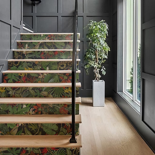 Flower Stair Riser Decal - Etsy