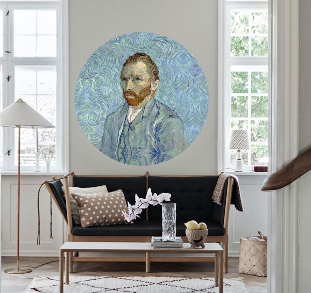 Circle Wallpaper Vincent Van Gogh, Painting Self-portrait, Reproduction ...