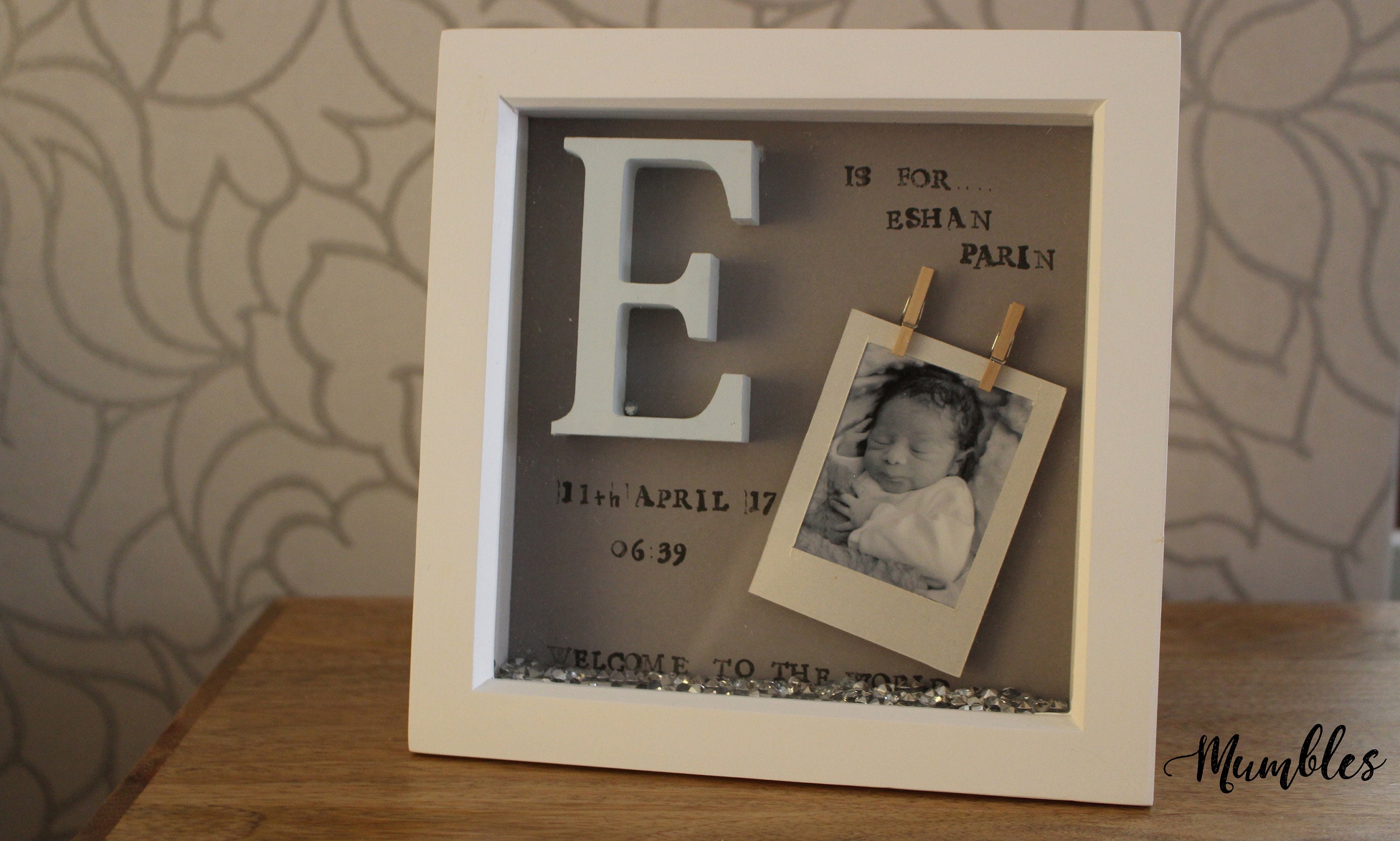 Personalised Baby Frames With Initial - Etsy