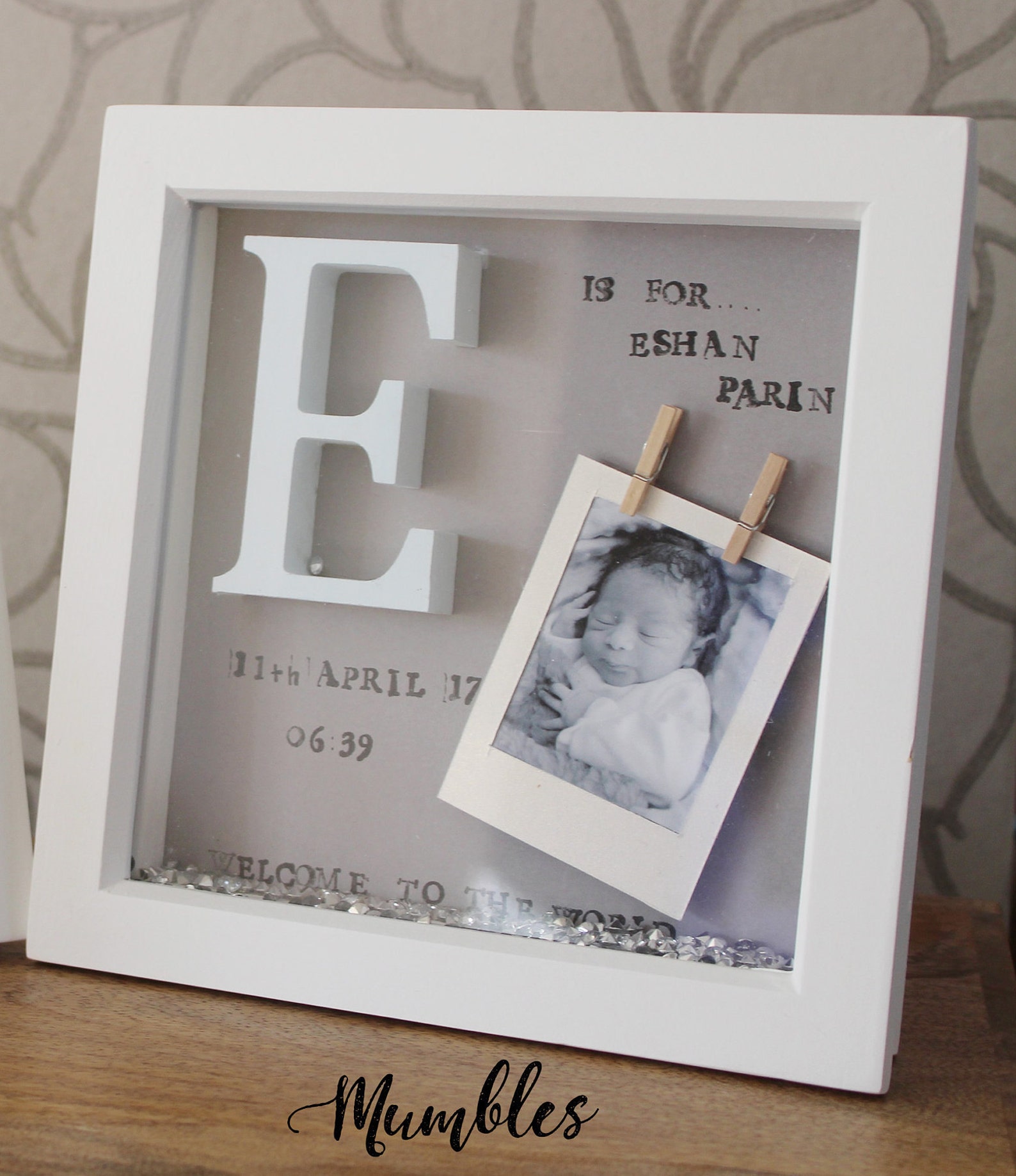 Personalised Baby Frames With Initial - Etsy