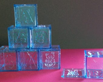 Baby shower cubes | Etsy