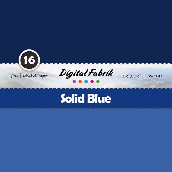 Solid Blue Scrapbook Paper