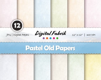 Pastel Digital Scrapbook Paper Pack Commercial Use Personal - Etsy