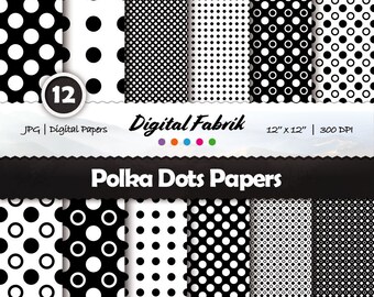 Dots Digital Paper, Background, Scrapbook - Etsy