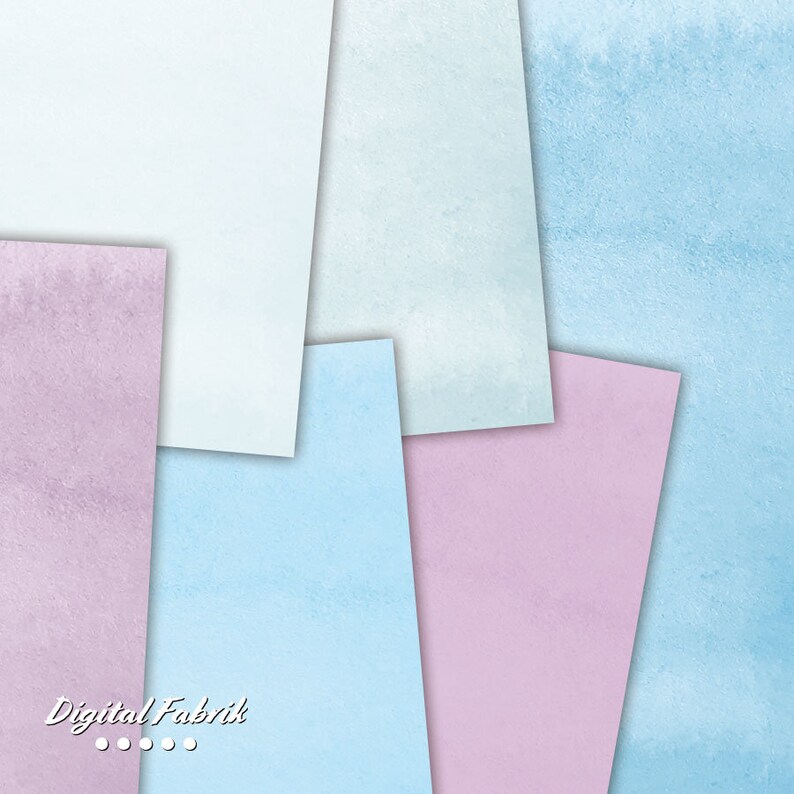 Watercolor Digital Papers, Watercolor Backgrounds, 12 Digital Papers ...