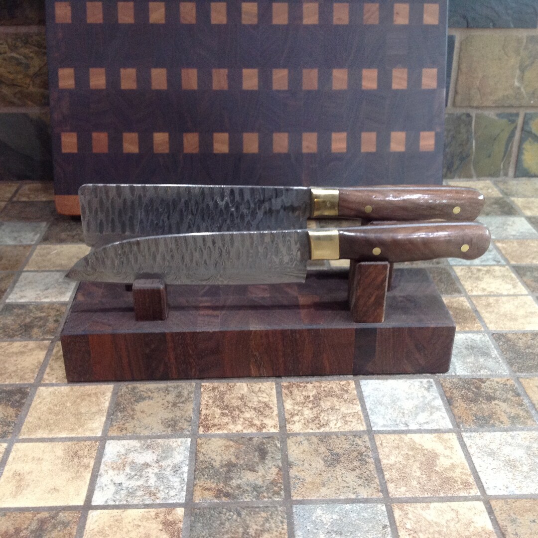 Knife Display,butcher Block Knife Display,wood Knife Holder,kitchen ...