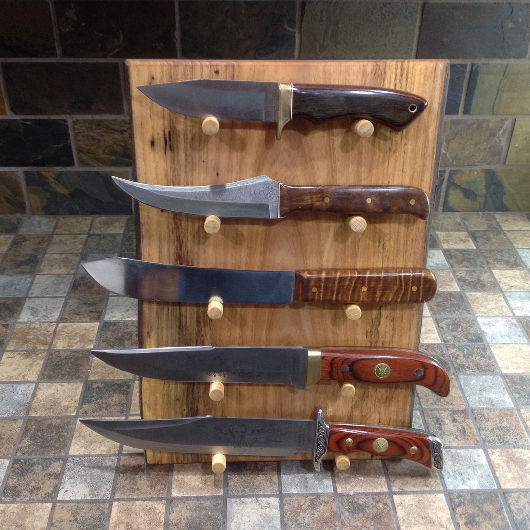 Knife Display Rustic,knife Display,knife Display Handmade,unique Knife ...