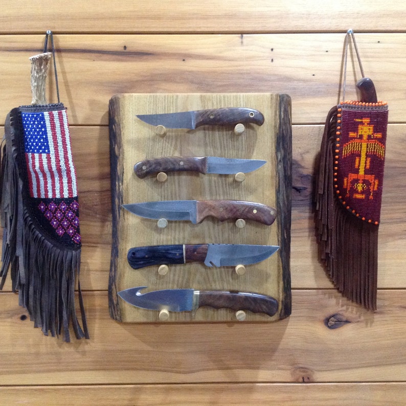 Knife Display Rustic,unique Knife Display, Wood Knife Display, Rustic ...