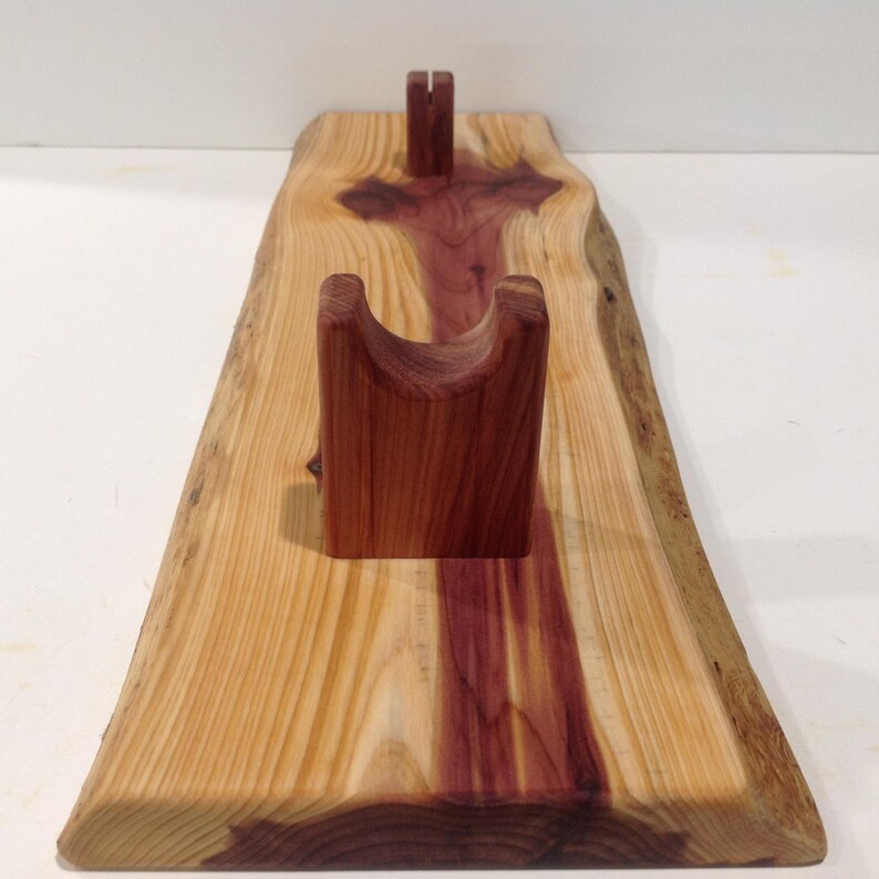 Handcrafted Cedar Knife Display, Rustic Live Edge Knife Holder - Etsy