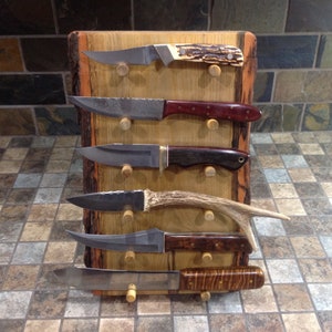 Knife Display Rustic,unique Knife Display, Wood Knife Display, Rustic ...