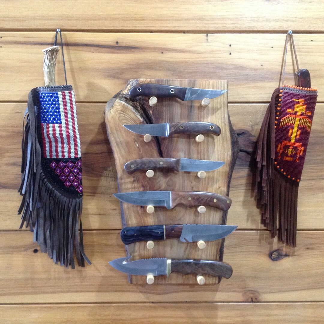 Knife Display Rustic,knife Display,knife Display Handmade,unique Knife ...