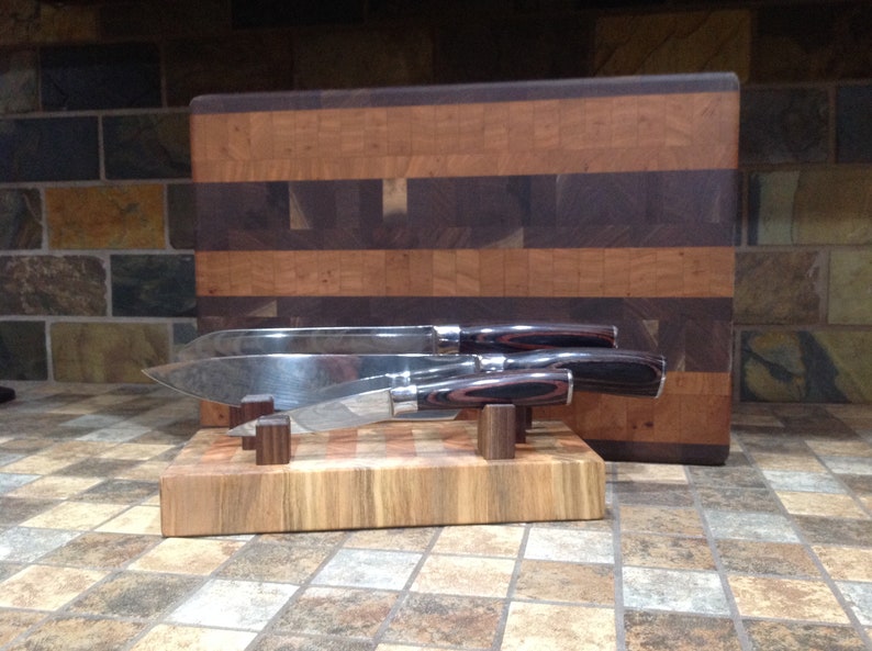 Knife Displaybutcher Block Knife Displaywood Knife - Etsy