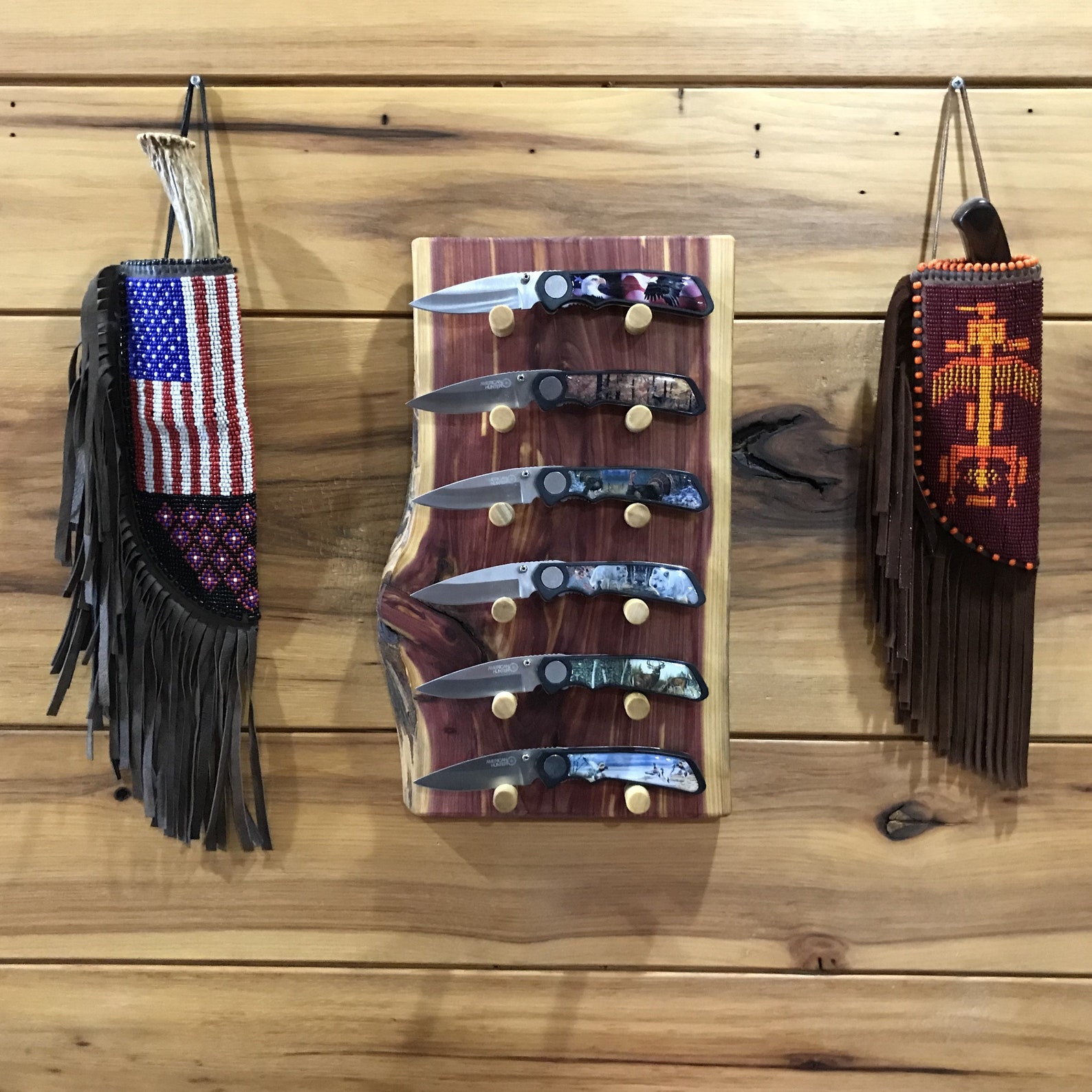 Knife Display,wood Knife Holder,knife Display Wood,rustic Knife Display ...