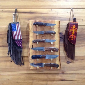 Knife Display Rustic,knife Display,knife Display Handmade,unique Knife ...