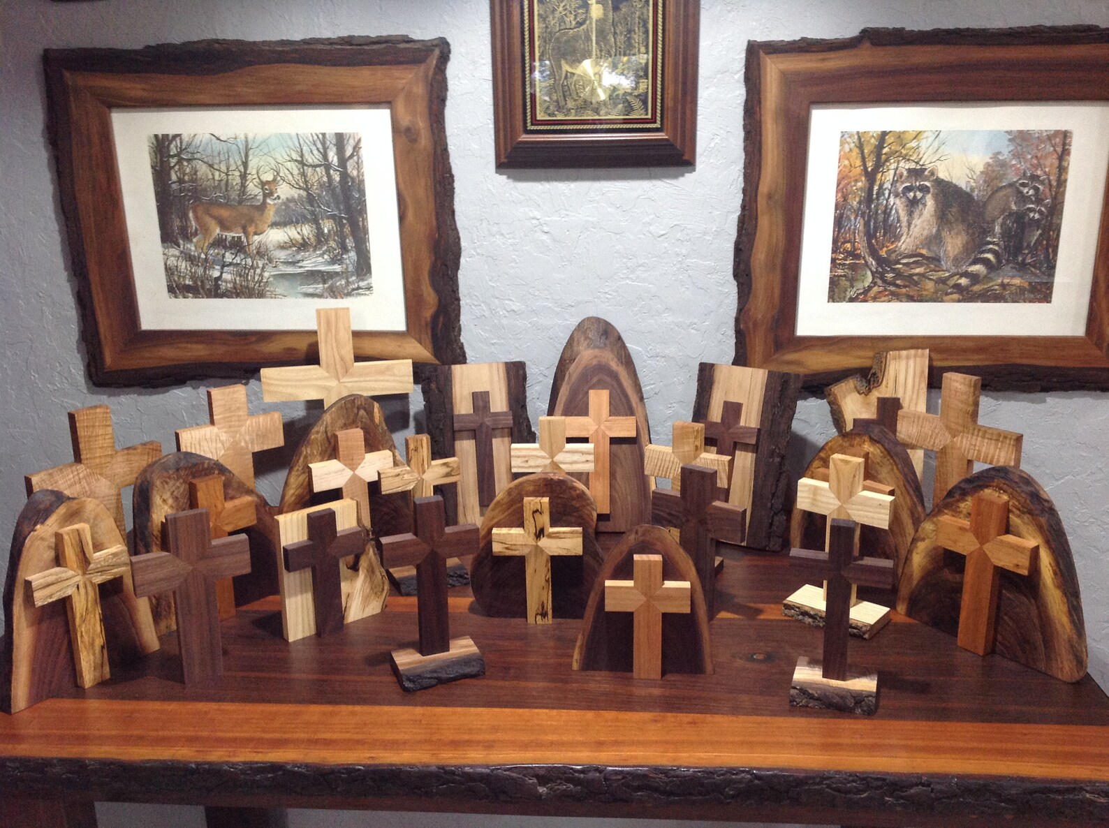 Rustic Cross Wooden Cross Handcrafted Cross Religious Gift - Etsy