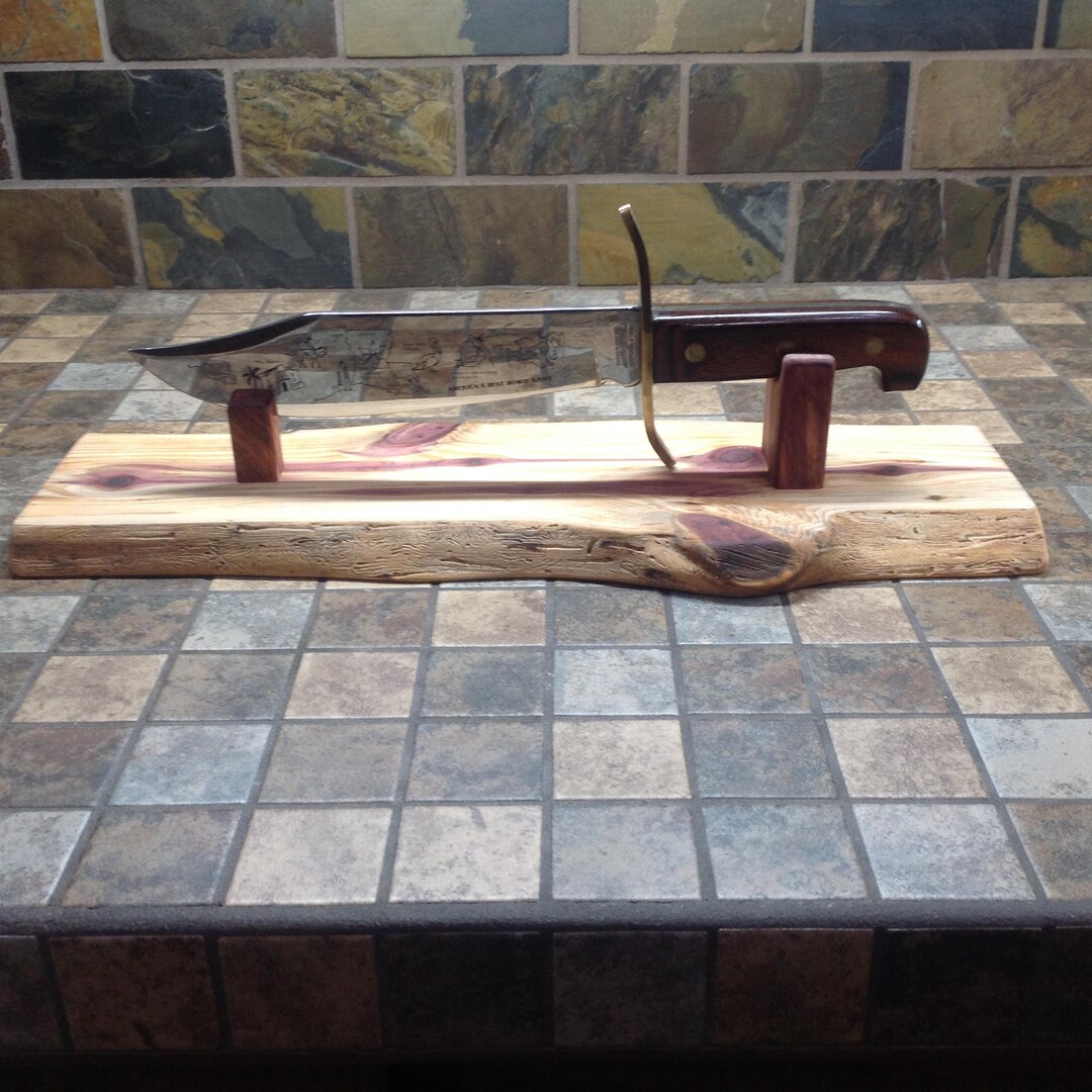 Knife Display Rustic, Knife Holder,knife Display Wood, Knife Display ...