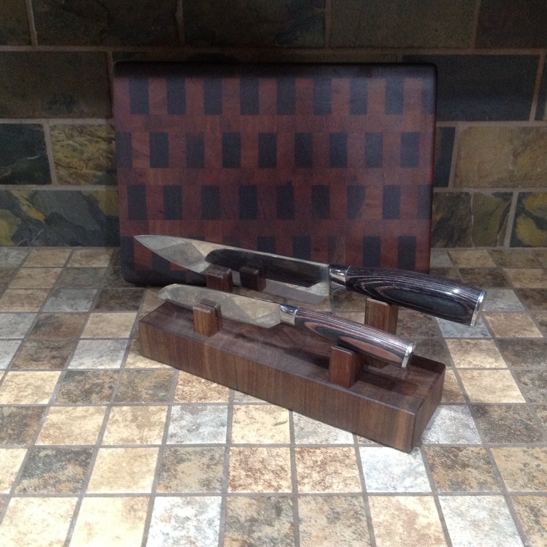 Knife Display,butcher Block Knife Display,wood Knife Holder,kitchen ...