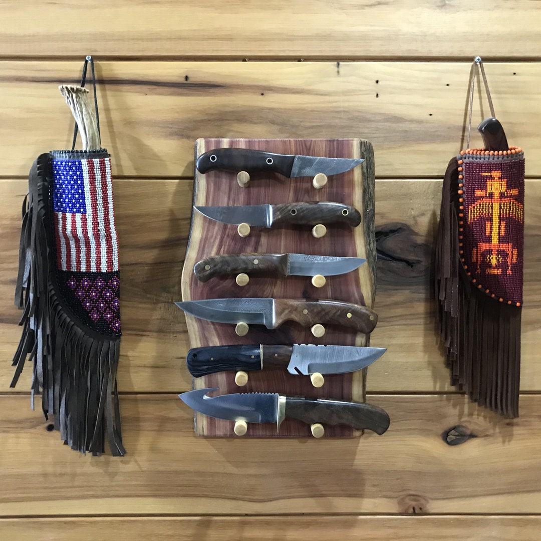 Knife Display,wood Knife Holder,knife Display Wood,rustic Knife Display ...