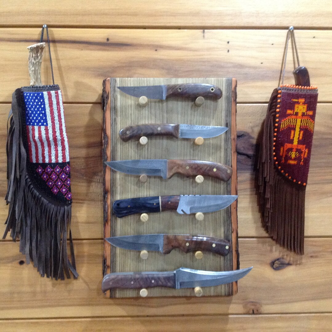 Knife Display Rustic,unique Knife Display, Wood Knife Display, Rustic ...