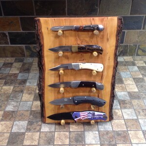 Knife Display Rustic,knife Display,knife Display Handmade,unique Knife ...