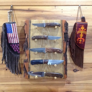 Knife Display Rustic,unique Knife Display, Wood Knife Display, Rustic ...