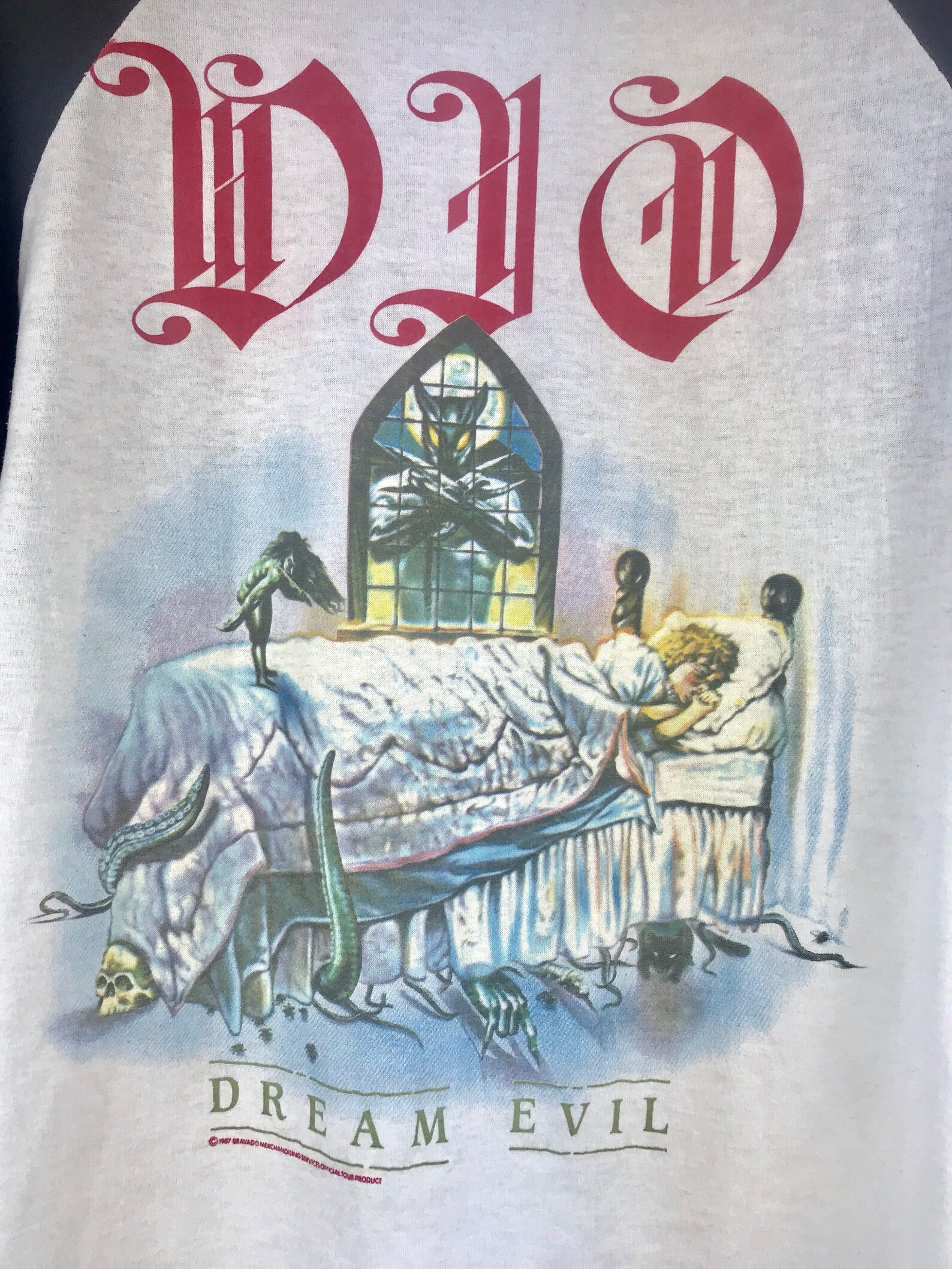 Mega Rare Vintage DIO DREAM EVIL 1987 Baseball Tshirt | Etsy