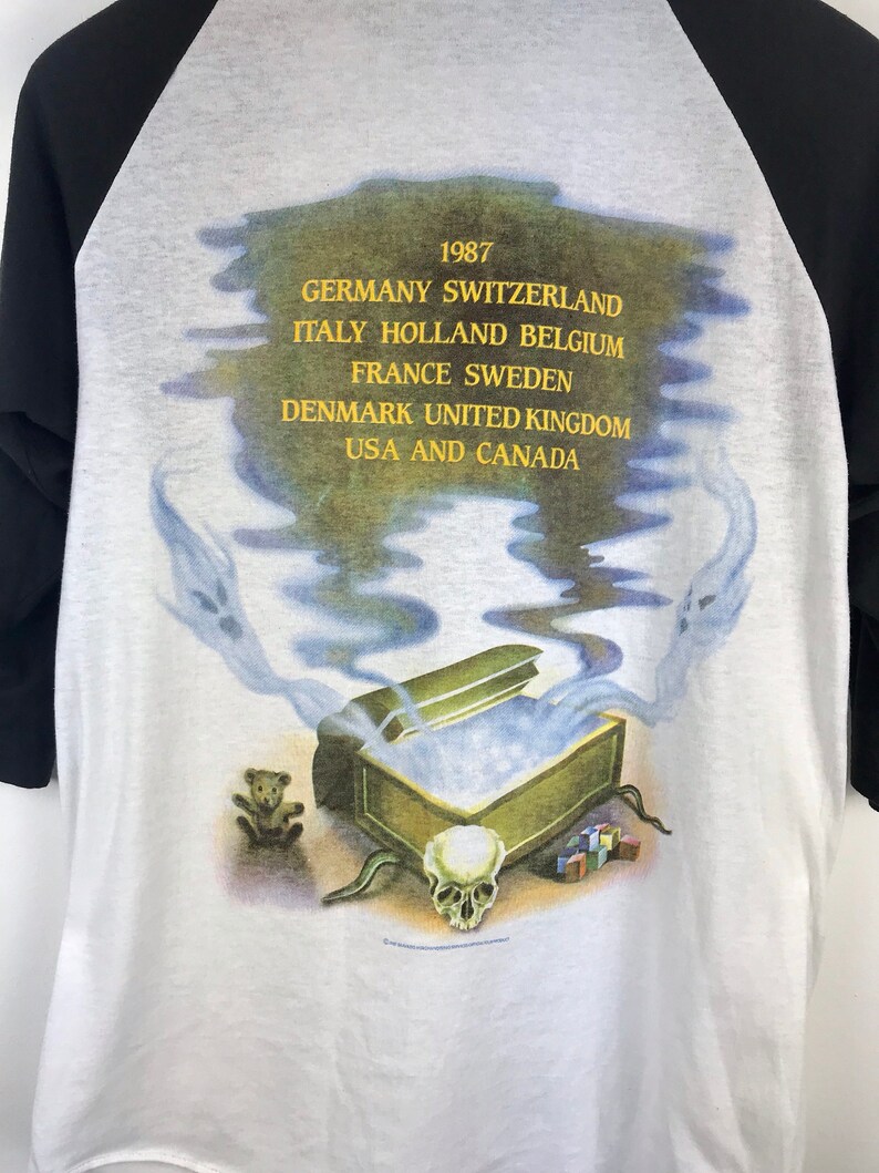 Mega Rare Vintage DIO DREAM EVIL 1987 baseball tshirt | Etsy