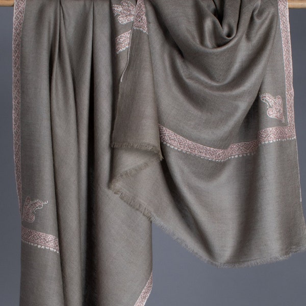 Grey Pashmina - Etsy